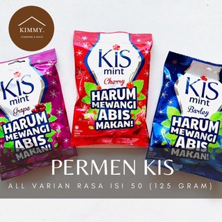 Jual PERMEN KIS 1 PACK ISI 50 GRAM/ PERMEN KISS RASA MINT, CHERRY,BARLEY,GRAPE/ CANDY MINT ...
