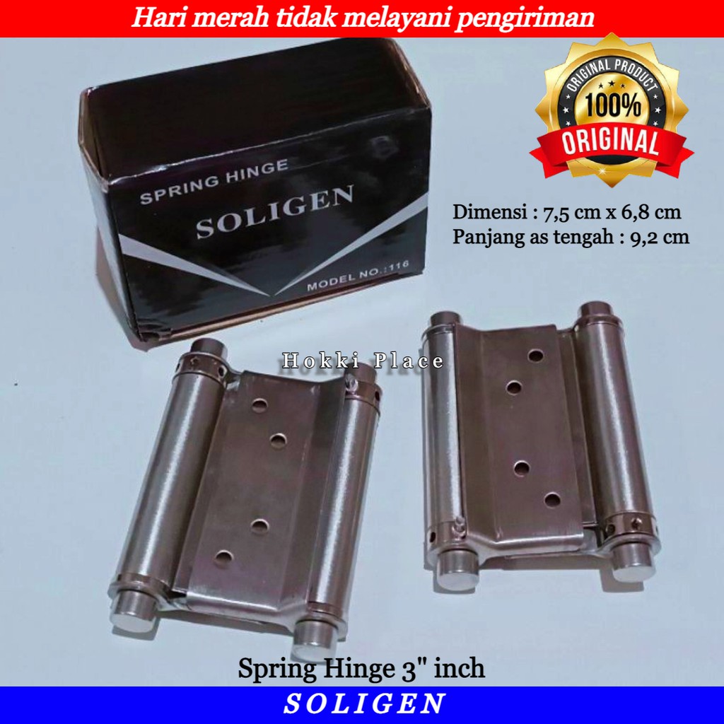 Jual ENGSEL PINTU KOBOI 2 ARAH BOLAK BALIK 3" & 4" INCH SOLIGEN PEGAS ...