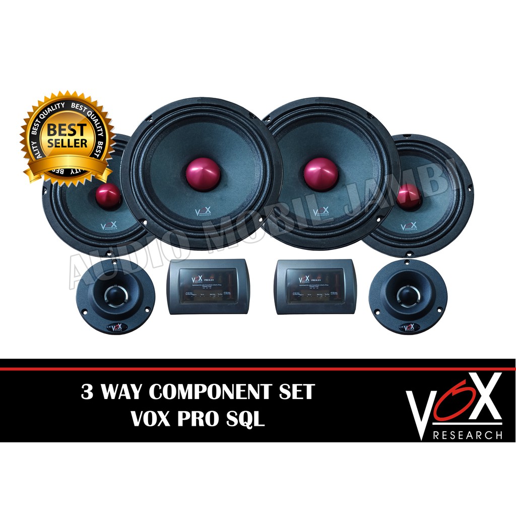 Jual SPEAKER 3 WAY COMPONENT SET VOX PRO SQL | Shopee Indonesia