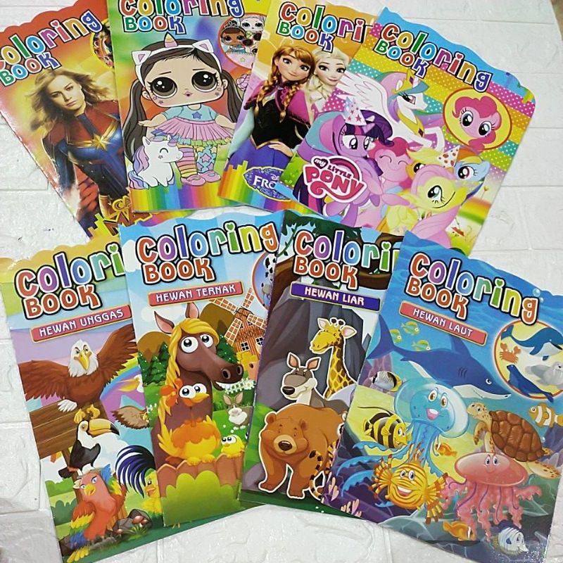 Jual Coloring book A4 / Buku mewarnai A4 | Shopee Indonesia