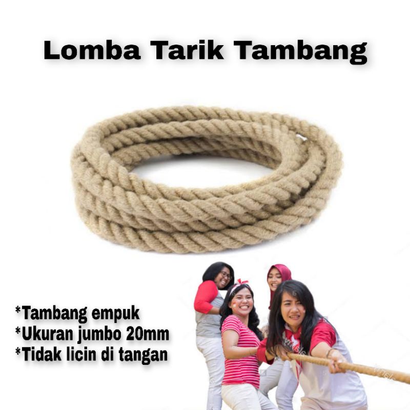 Jual Tali Tambang Goni Besar Jumbo Vintage - Rami Manila Rope Tampar ...