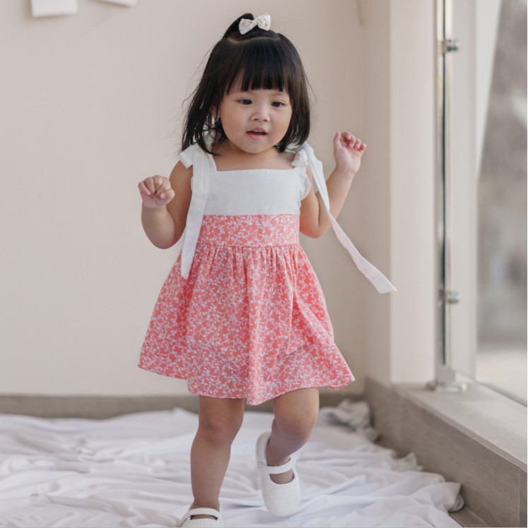 Jual Dorabella | Dora Knot Dress in Pink / Dress Anak | Shopee Indonesia