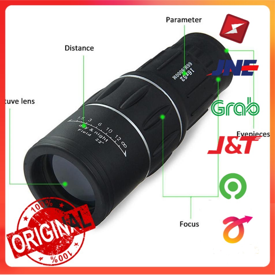 Jual TaffSPORT Prime Teropong Mini Monokular Focus Zoom Lens Telescope ...