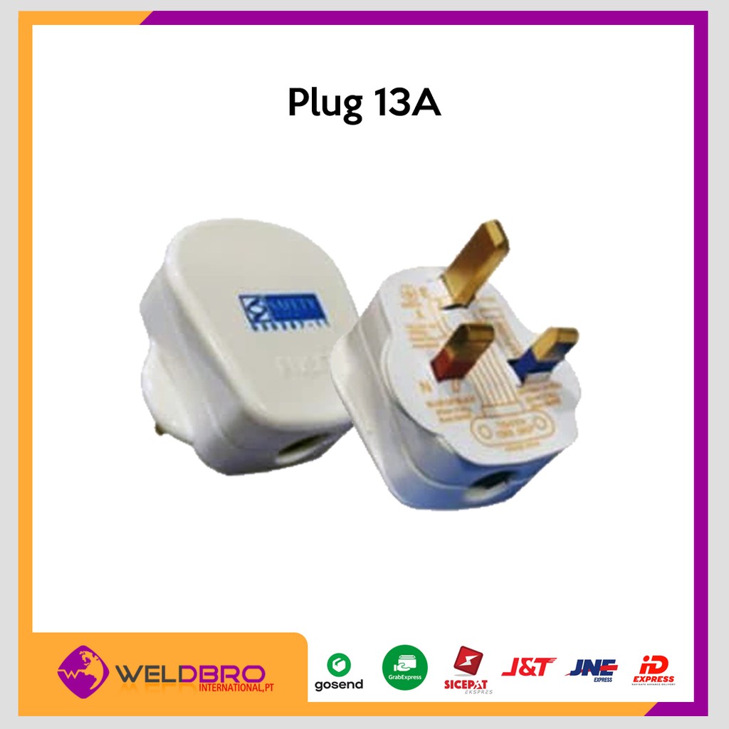 Jual Plug / Colokan Listrik 13 Amphere Kaki 3 Safety | Shopee Indonesia