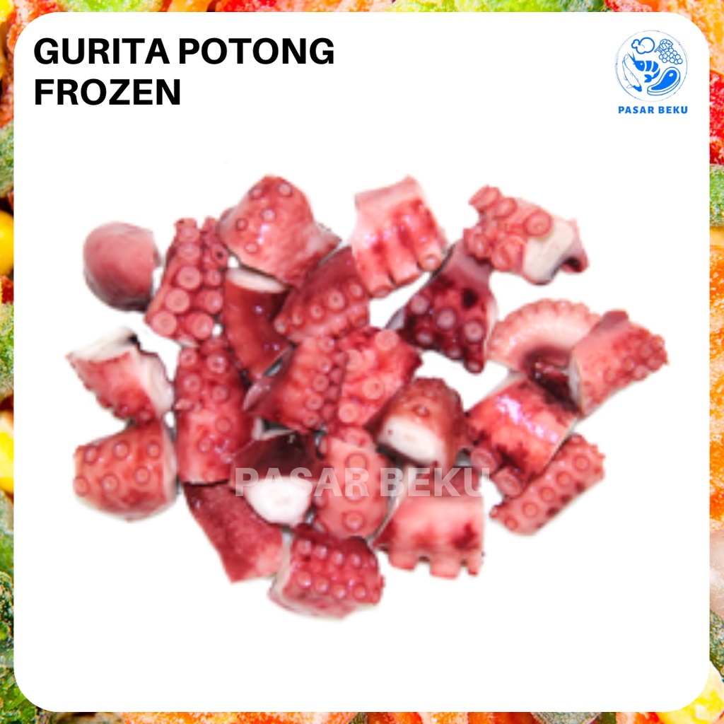 Jual Gurita Potong 200gr Frozen Kaki Tako Leg Octopus Import Tokoyaki ...