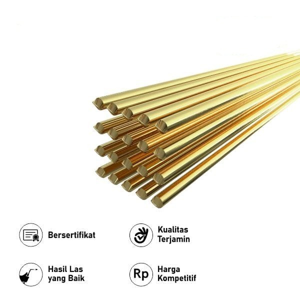 Jual KAWAT LAS KUNINGAN EIKO 2MM x 1M | Shopee Indonesia