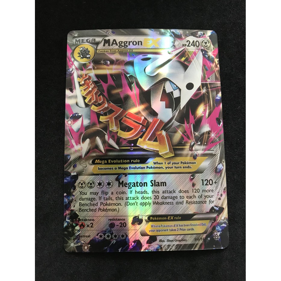 Jual Kartu Pokemon TCG Sun&Moon Mega Aggron EX (harga/kartu) | Shopee ...