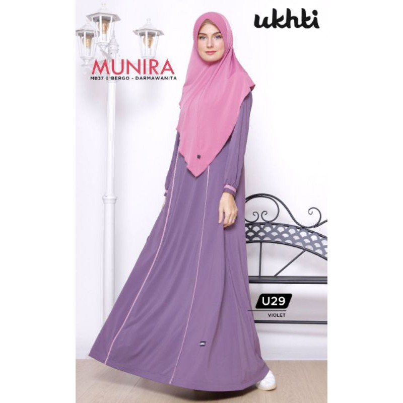 Jual Last Stok U29 Gamis Jersey Premium Ukhti Munira Original Outfit ...