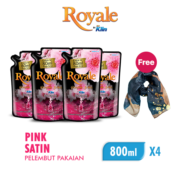 Jual Royale Soft Pink Satin Pouch 800ml (Free Hijab Elzatta) | Shopee ...