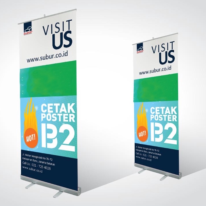 Jual CETAK ROLL UP BANNER , BAHAN OUTDOOR UKURAN 60 X 160 CM DAN 80 X 200 CM Indonesia|Shopee ...