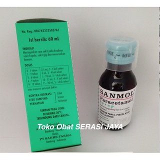 Jual Sanmol Syrup 60 ml Penurun Panas Demam | Shopee Indonesia