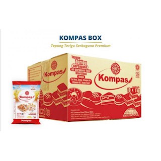 Jual Tepung Terigu Kompas 1 kg 1 dos (1 kg x 10 pc) | Shopee Indonesia