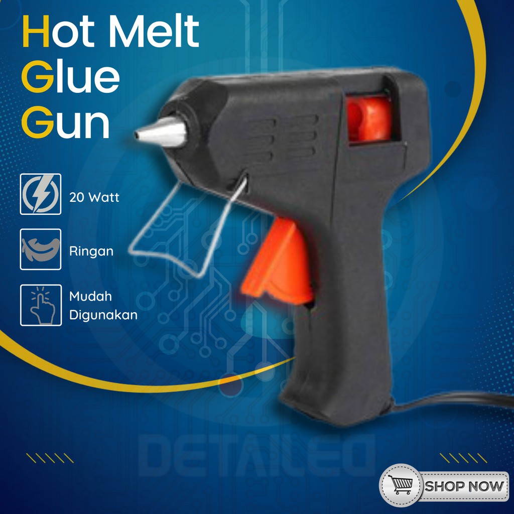 Jual Alat Lem Tembak Listrik Glue Gun 20 Watt Isi Kecil VIPER Murah ...