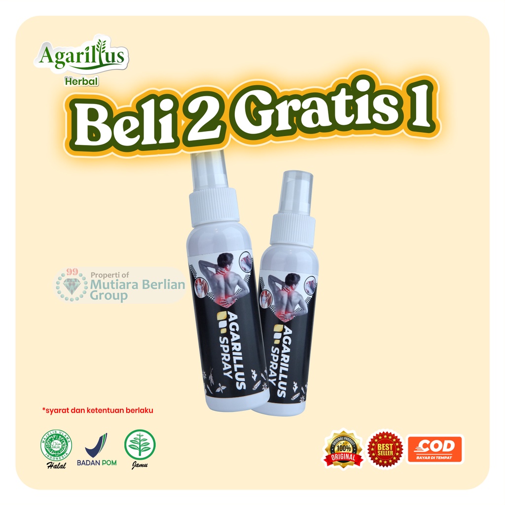 Jual Agarillus Spray Mengobati Pegal Linu, Keseleo, Sakit Kepala ...