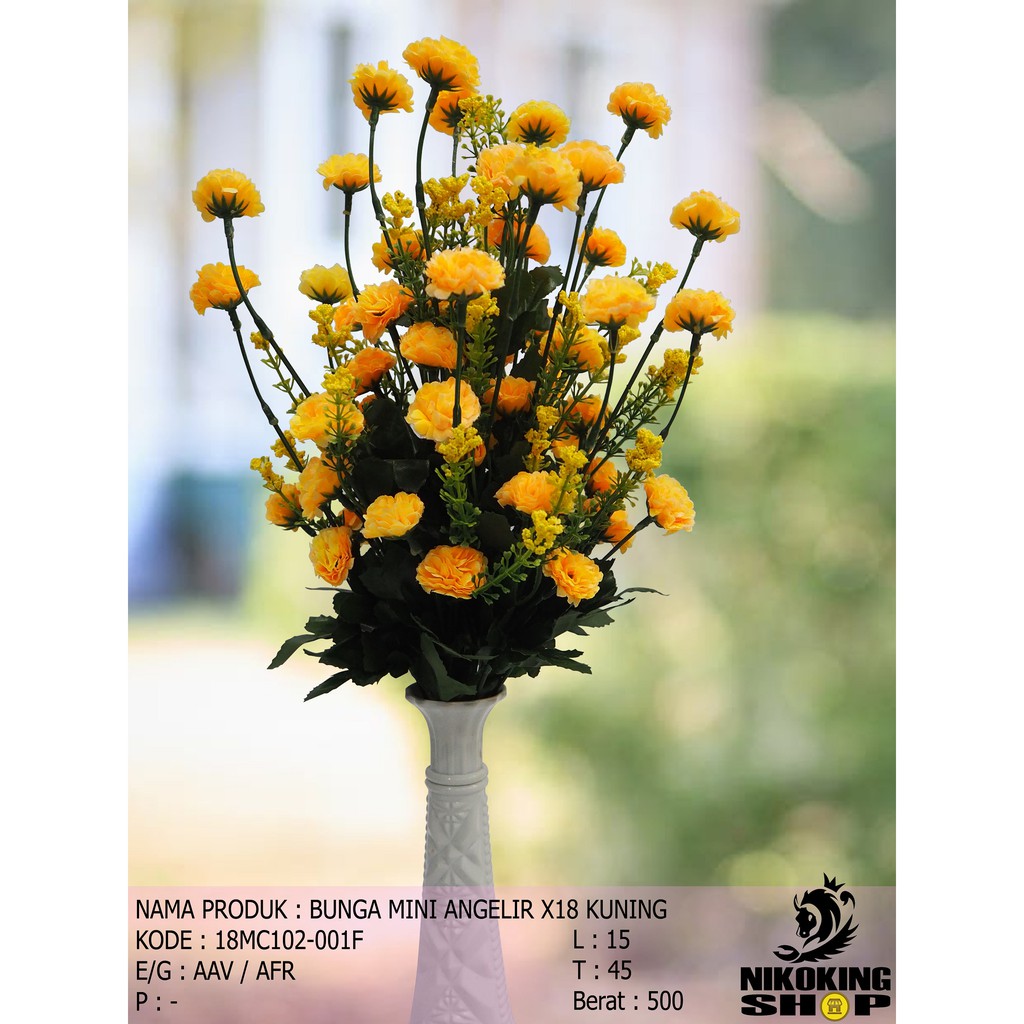Jual BUNGA MINI ANGELIR X18 KUNING 18MC102-001F | Shopee Indonesia