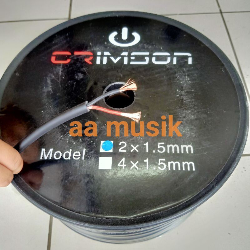 Jual KABEL AUDIO SPEAKER CRIMSON ISI 2 UKURAN 2x1,5 SERABUT TEMBAGA 100 METER | Shopee Indonesia