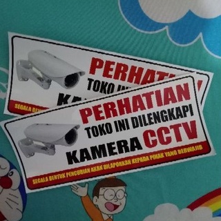 Jual Stiker sign 23x10. TOKO INI DILENGKAPI KAMERA CCTV 24jam. Rambu k3 safety | Shopee Indonesia