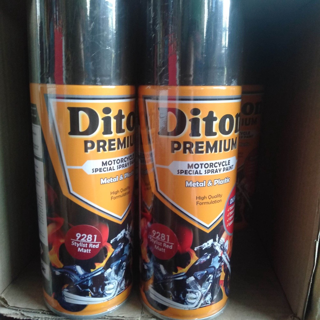 Jual Pilok Pilox Cat Diton Premium Sylist Red Matt 9281 400cc Merah ...