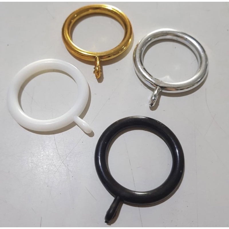 Jual Ring cincin tiang pipa rel batang rolet gorden bulat warna kuning ...