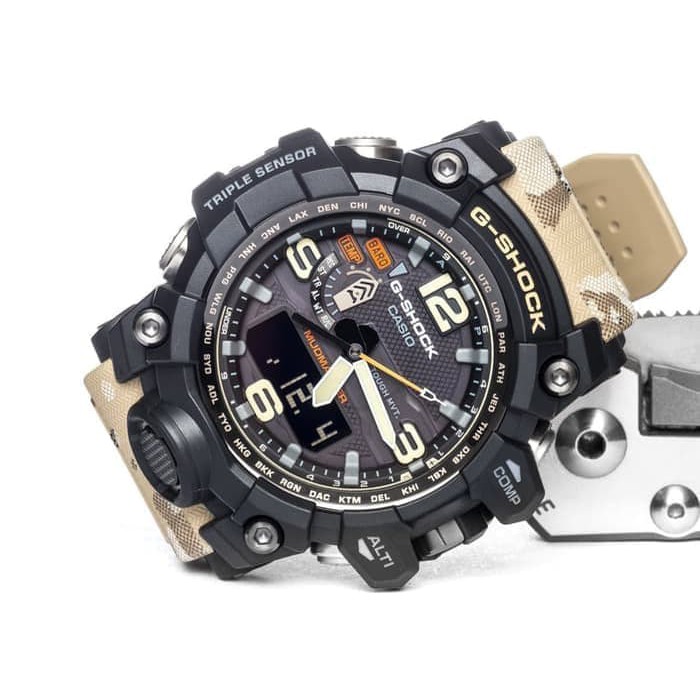 Jual Jam Pria Casio G-shock Mudmaster GWG-1000 / gwg1000 Desert Camo ...