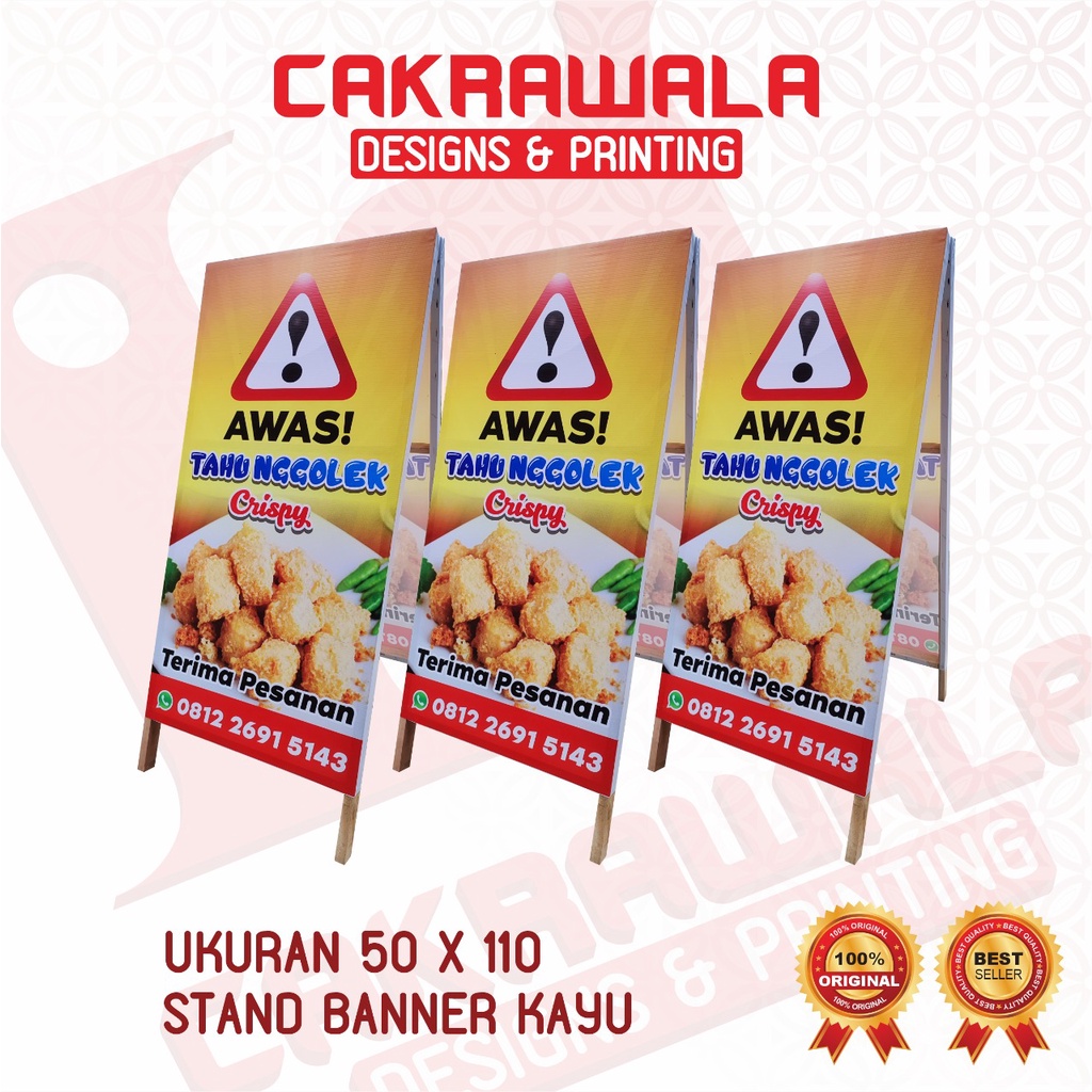 Jual STAND BANNER KAYU 50 X110 CM - A STAND BANNER - STANDING PAPAN ...
