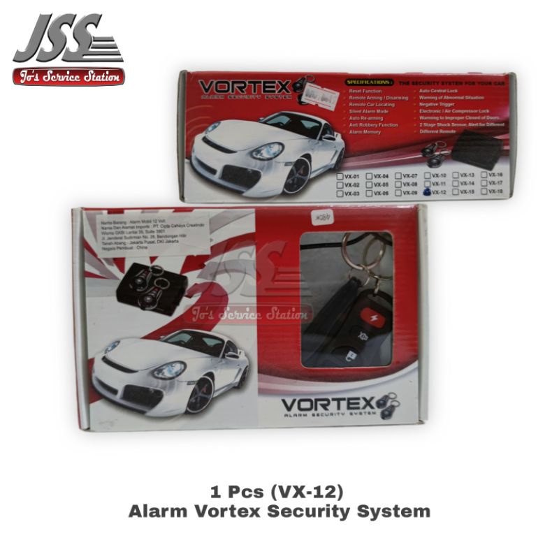 Jual Alarm Vortex VX-12 The Security System for your Car | Shopee Indonesia