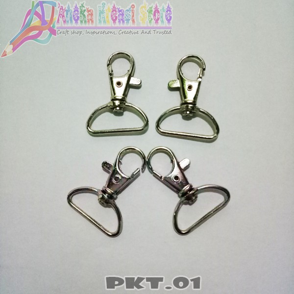 Jual PKT01 - Pengait Besi Silver Untuk Tali L = Uk 2,5cm ( Persatuan ...