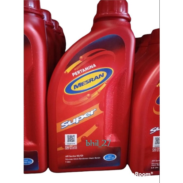 Jual oli Mesran super 1L 20w-50 per dus isi 20pcs | Shopee Indonesia