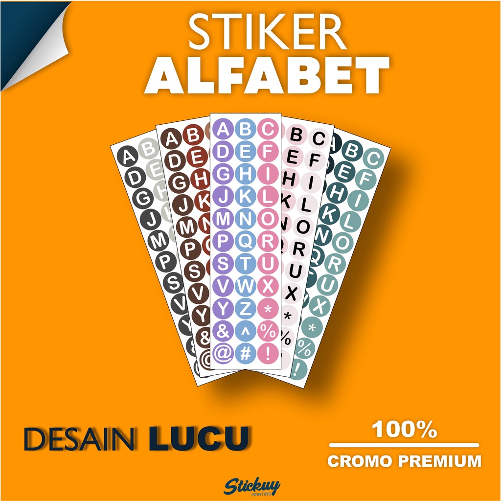 Jual Stiker Deco Alphabet Huruf Book Lucu sticker | Shopee Indonesia