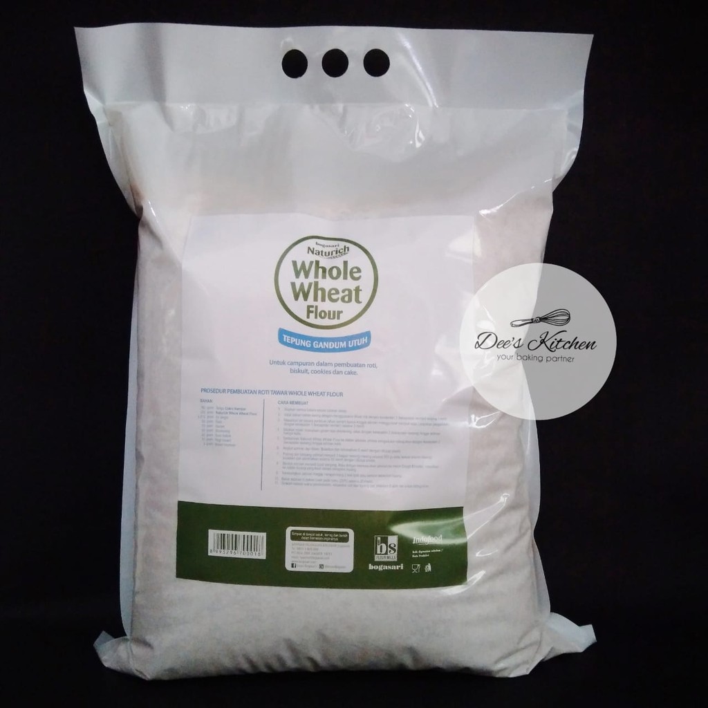 Jual TEPUNG GANDUM UTUH WHOLE WHEAT FLOUR 5KG | Shopee Indonesia