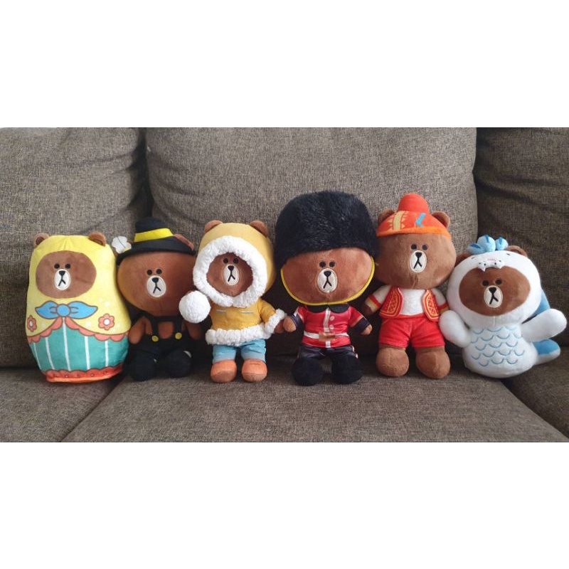 Jual Boneka Brown Line Friends Kostum Negara limited edition | Shopee ...
