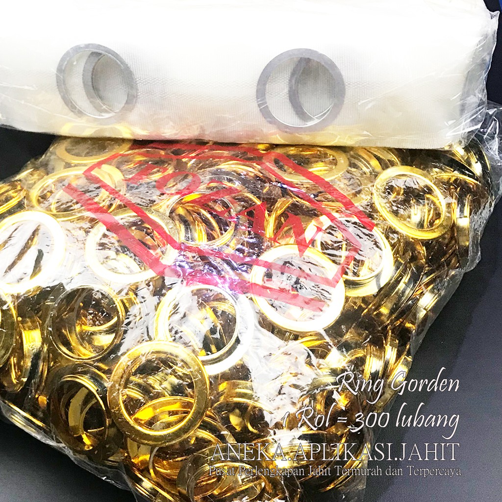 Jual SMOKERING / SMOKE RING GORDEN / GORDYN WARNA GOLD / EMAS PER ROL ...