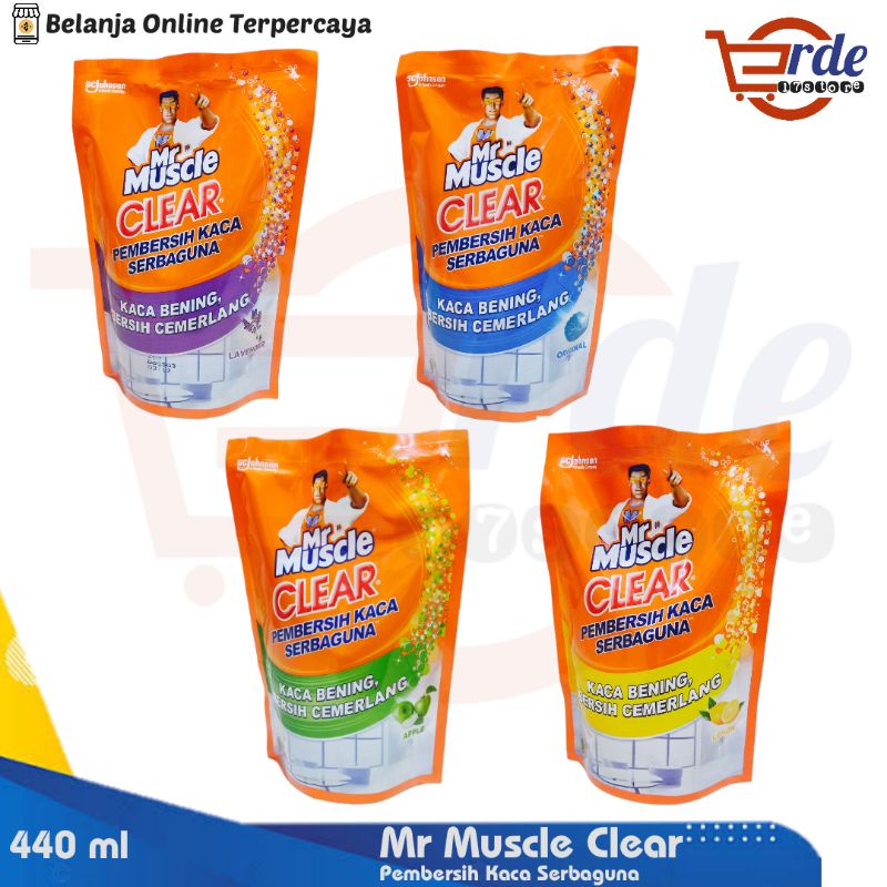 Jual Mr Muscle Clear Pembersih Kaca Serbaguna Refill 440 ml | Shopee ...