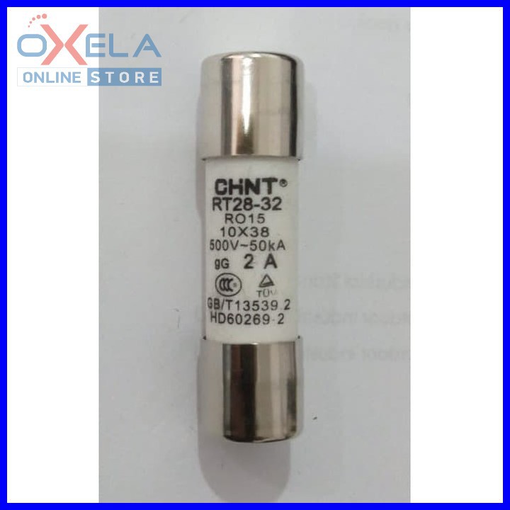 Jual Fuse Link Chint RT28-32 2A 500V 50kA Keramik Sekring | Shopee ...
