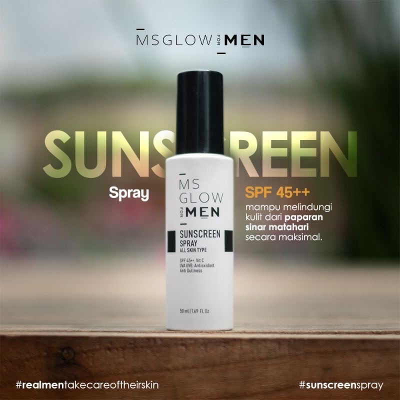 Jual Sunscreen spray ms glow men original sunblock sunscren msglowmen ...