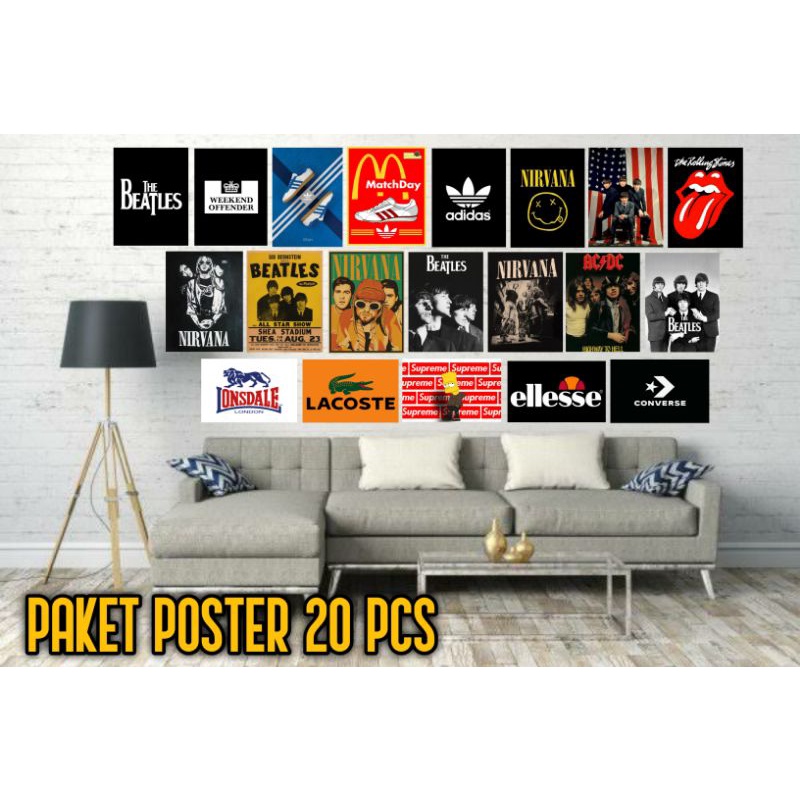 Jual poster dinding poster casual hiasan dinding Indonesia|Shopee Indonesia