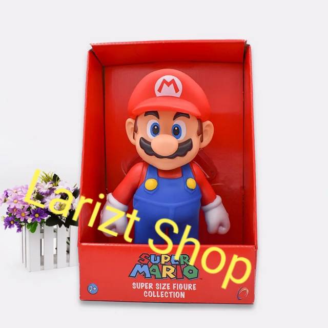 Jual Pajangan Cute Super Mario Bros Vinyl 23cm dengan Box Figure ...