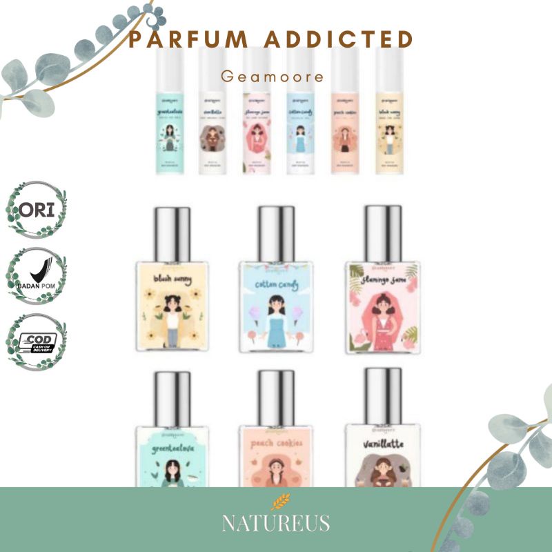 Jual Geamoore Addicted Series BPOM Roll On 5 ml Full Size 15ml | Parfum ...
