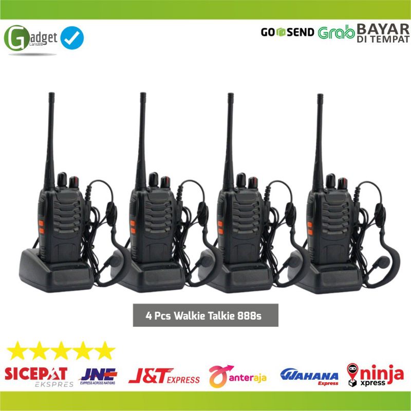 Jual Paket Hemat 4 Unit Radio Komunikasi HT Handy Talky Walkie Talkie ...