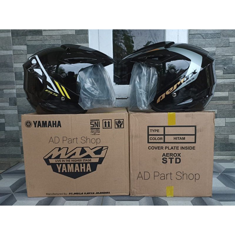 Jual Helm Half Face Yamaha Maxi Aerox Original | Shopee Indonesia