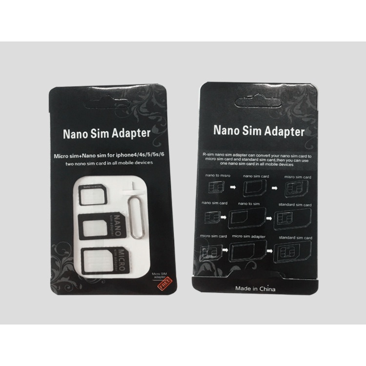 Jual SIM CARD ADAPTER / NOOSY SIM CARD ADAPTER 3 IN 1 MICRO DAN NANO ...