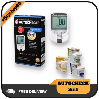 Jual Alat AutoCheck 3 in 1 GCU ( Gula darah, Cholesterol, Asam urat ...