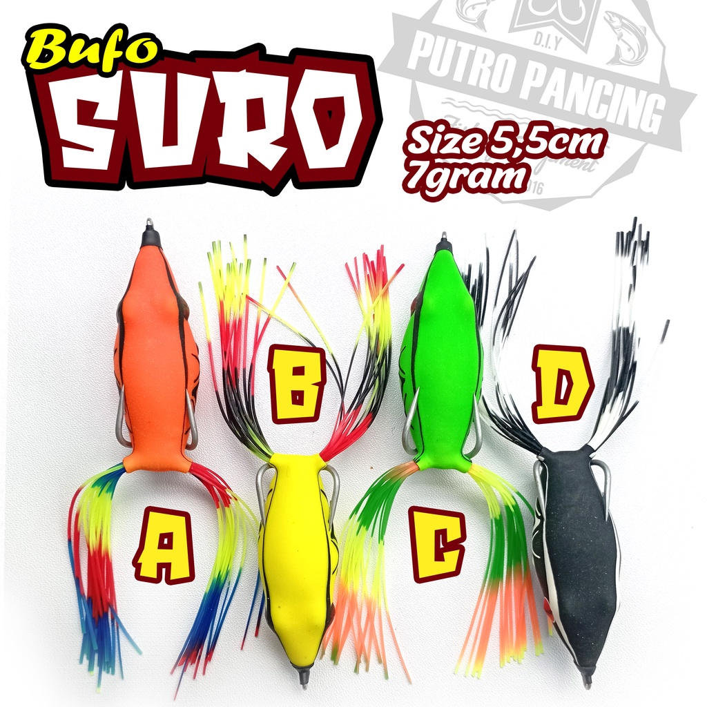 Jual Lure Bufo SURO Soft Frog softfrog | Shopee Indonesia