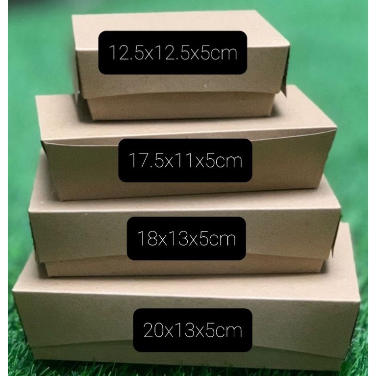 Jual Lunch box laminasi coklat MINIMAL 25lembar/lunch box laminasi ...