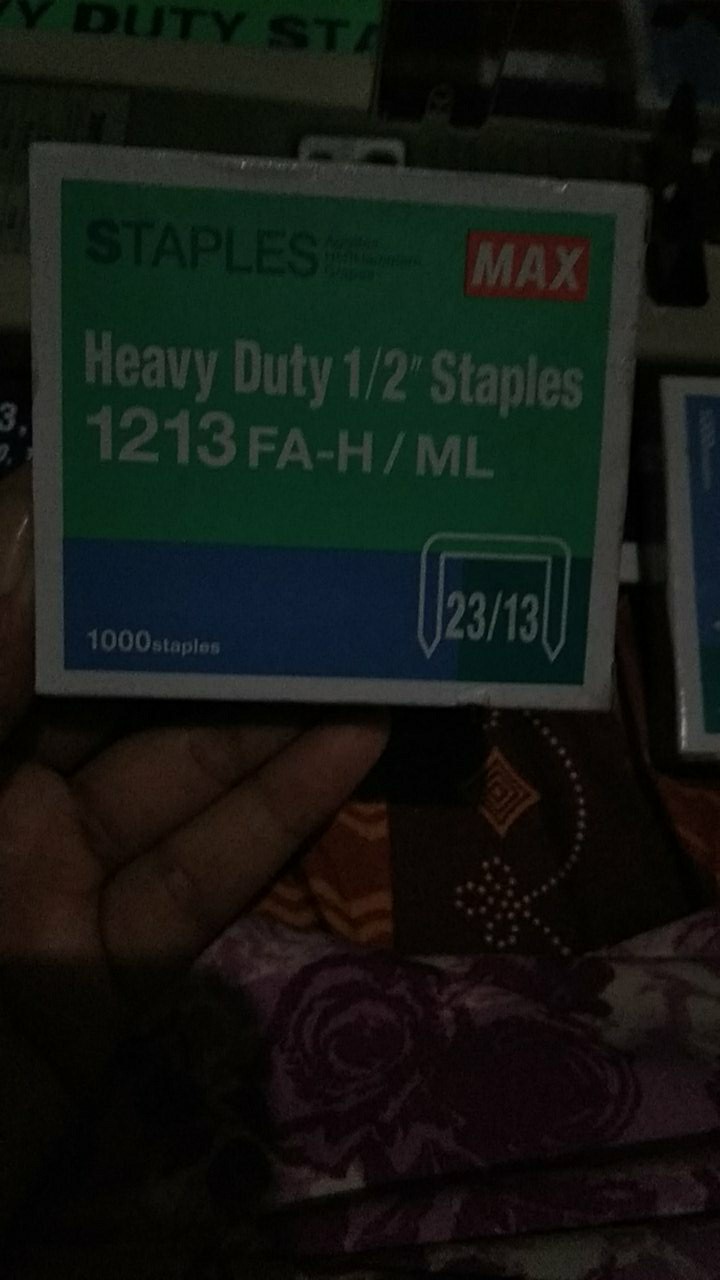 Max Isi Staples 1213 FA-H/ML Stapler HD 12N/13 12N/17 12L/17 12N/24 ...