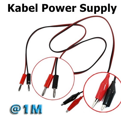 Jual Kabel Alligator Clip Capit to Banana @1M Test Lead Cable Power ...