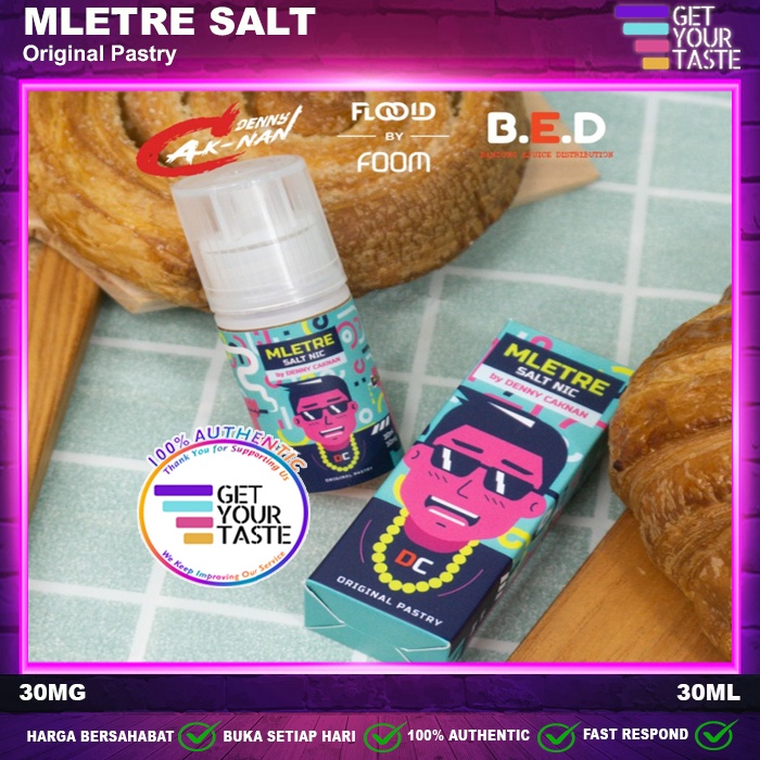 Jual Liquid Mletre Original Pastry Salt Nic 30ML by Denny Caknan x Foom ...