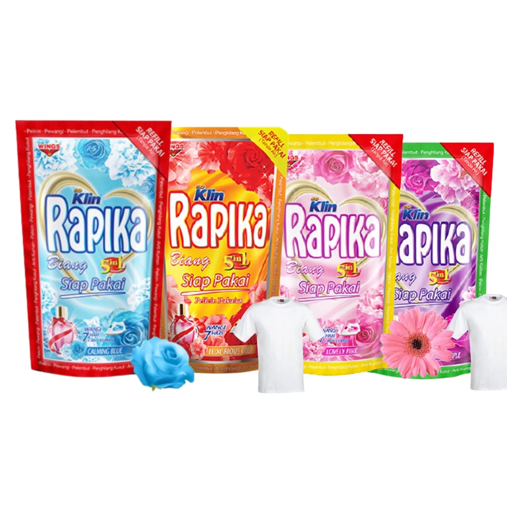 Jual Rapika Biang Refill Pouch Pink, Biru, Ungu, Gold Pelicin Pewangi ...