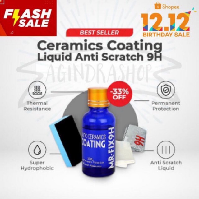 Jual MR FIX Nano Ceramic Coating 9H Perawatan Exterior Kendaraan Body Mobil/Motor | Shopee Indonesia