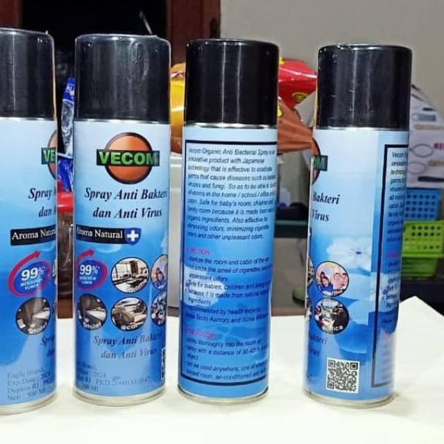 Jual Vecom spray Anti bakteri dan Anti virus 500ml | Shopee Indonesia